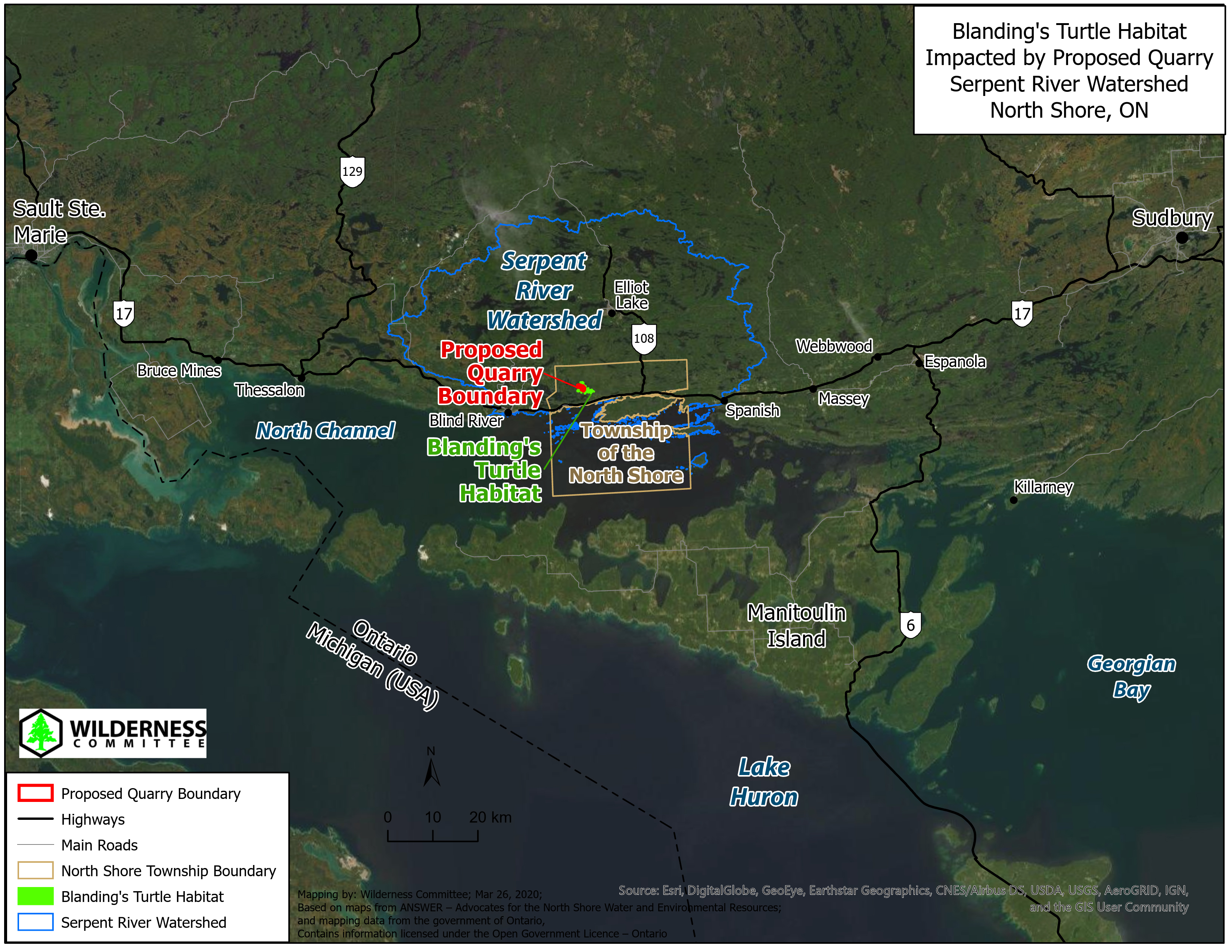 Endangered Blanding’s Turtles vs. Rock Quarry | Wilderness Committee