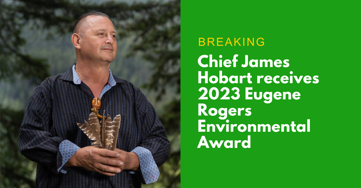 Spô'zêm First Nation Chief James Hobart receives 2023 Eugene Rogers ...